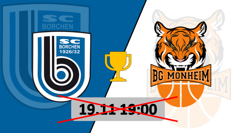 Pokalspiel gegen BG Monheim abgesagt – SC Borchen Basketball